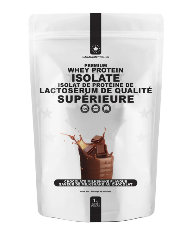 Premium Whey Protein - Chocolate Milkshake - 1kg/2.2lbs (Canadian Prot ...